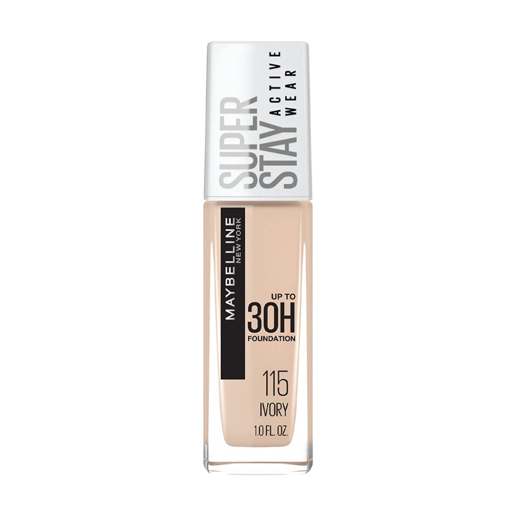 Maybeline Super 30 Hr Stay Full Coverage Liquid Foundation (Ivory 115 ...