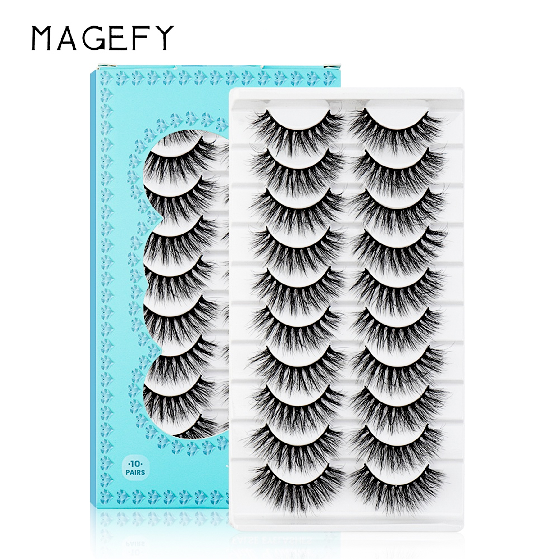10 Pairs Full Volume Eyelash Set - Lira Import Limited